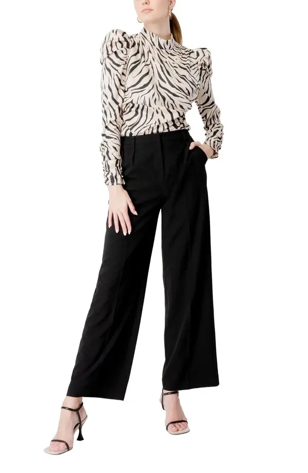 Bardot Ruched Tiger Print Bodysuit