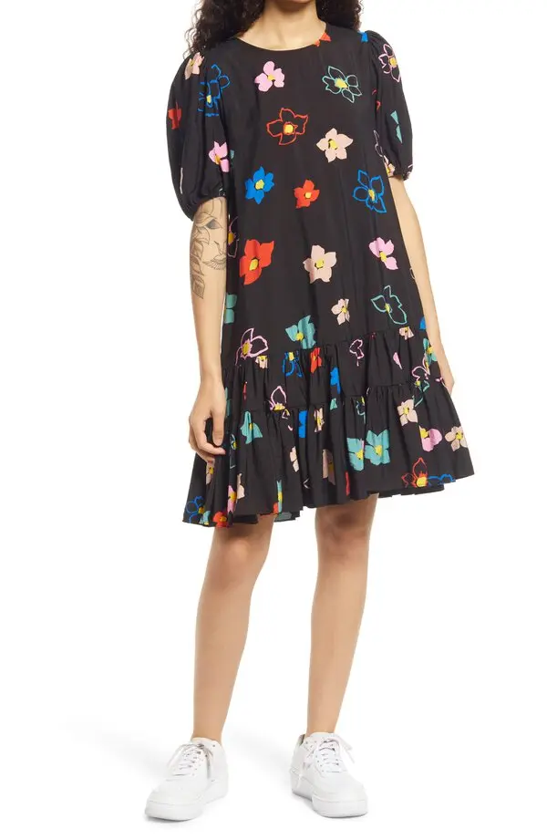 sachin and babi light blue dress KHAITE Red Pleated Mariella Long Sleeve Drop Waist Midi Dress – The Closet  New York main image 1