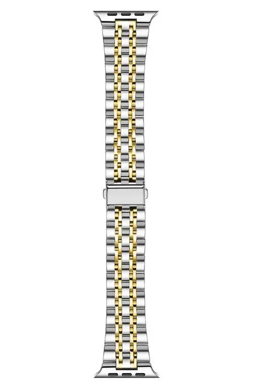 POSH TECH Stainless Steel Apple Watch Band - Silver/gold/silver