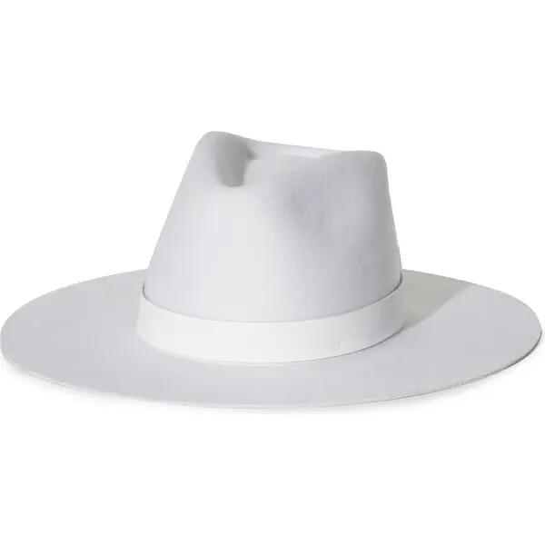 Janessa Leoné Korin Wool Fedora - Off White | Editorialist display picture 3