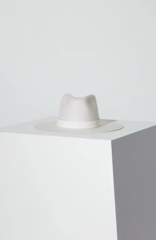 Janessa Leoné Korin Wool Fedora - Off White | Editorialist display picture 1