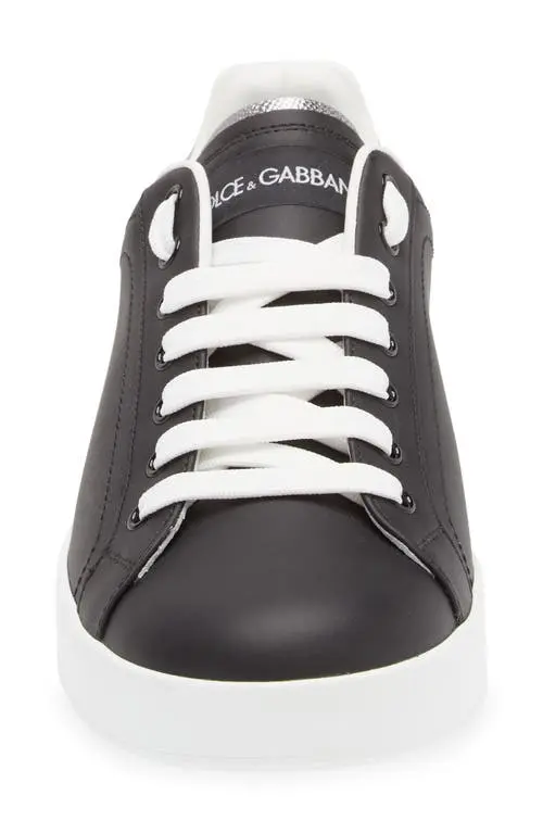 Dolce & Gabbana Portofino Sneakers - 8b979 Black/silver