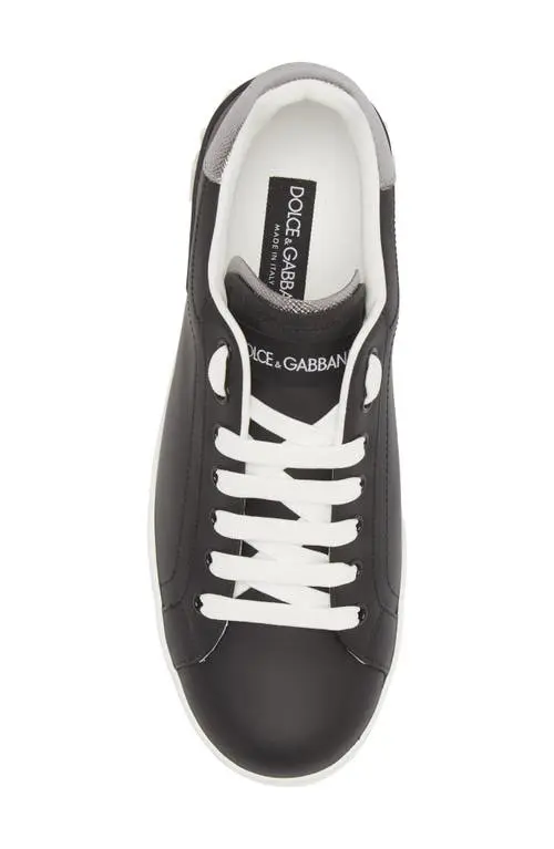 Dolce & Gabbana Portofino Sneakers - 8b979 Black/silver