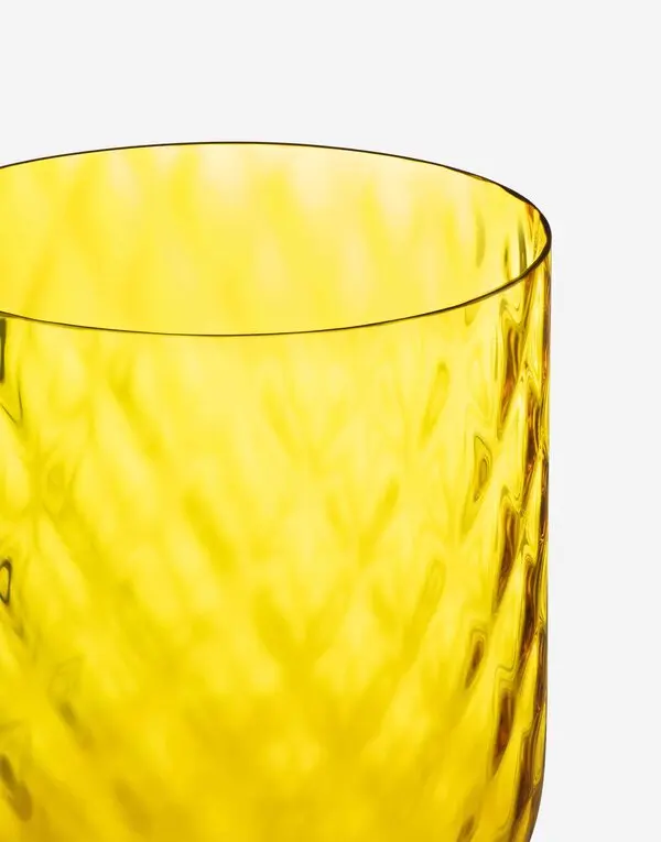 Dolce & Gabbana Hand-blown Murano Red Wine Glass - Multicolor