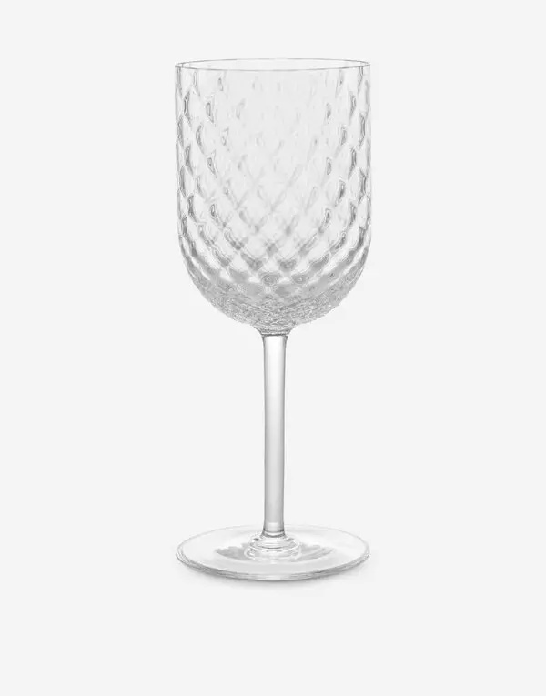 Dolce & Gabbana Hand-blown Murano Red Wine Glass - Multicolor