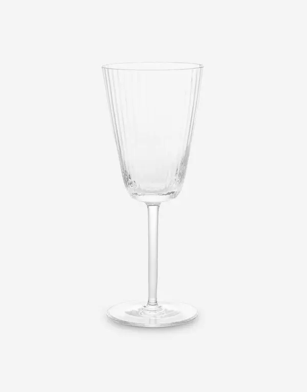 Dolce & Gabbana Hand-blown Murano White Wine Glass - Multicolor