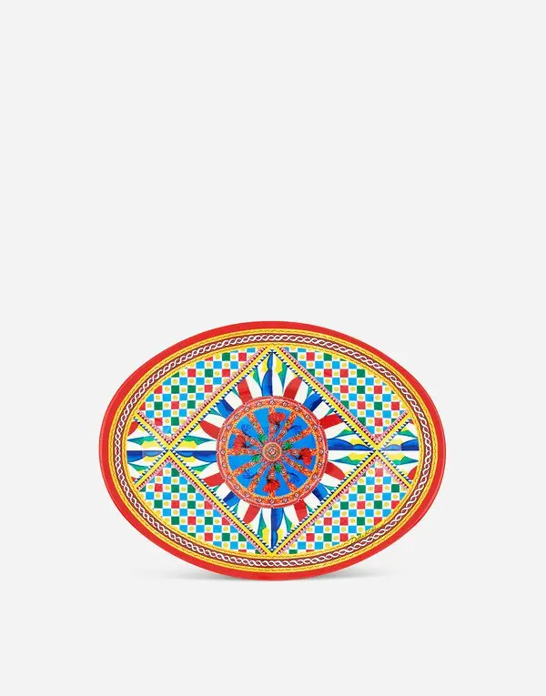 Dolce & Gabbana Wooden Tray - Multicolor