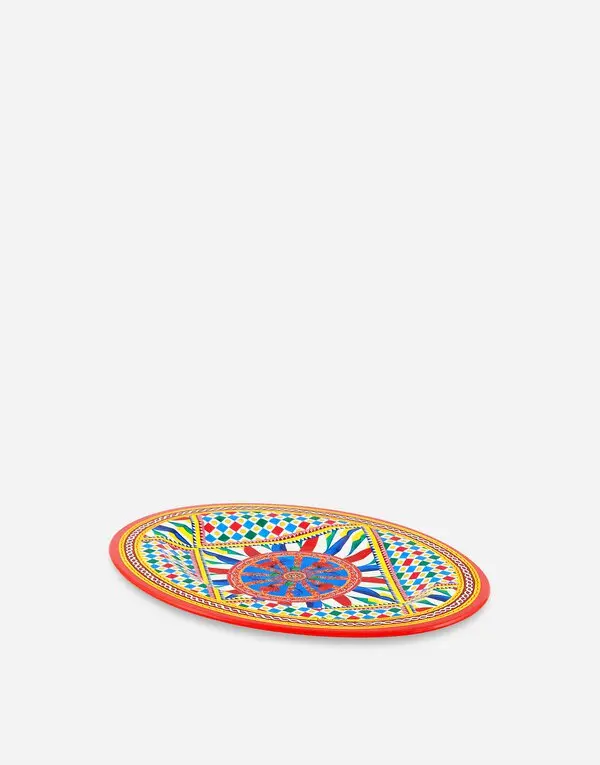 Dolce & Gabbana Wooden Tray - Multicolor