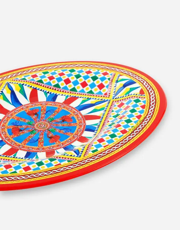 Dolce & Gabbana Wooden Tray - Multicolor