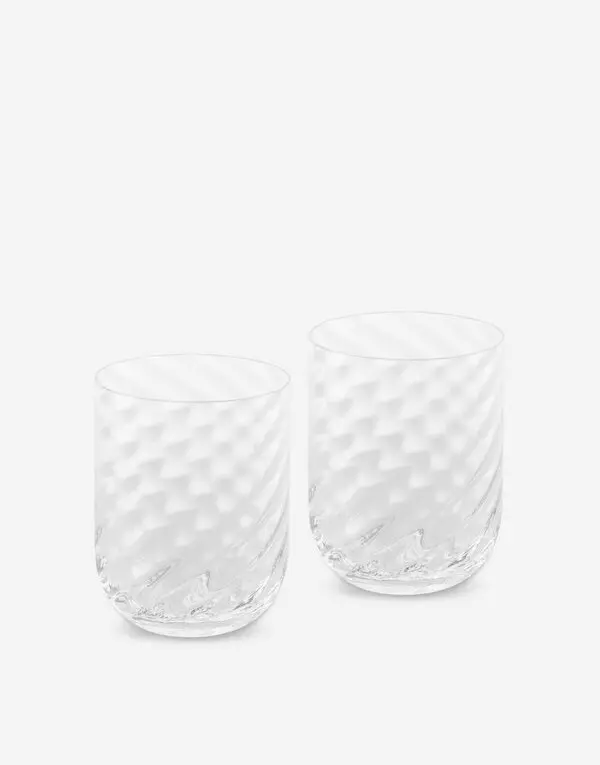 Dolce & Gabbana Set 2 Hand-blown Murano Water Glasses - Multicolor