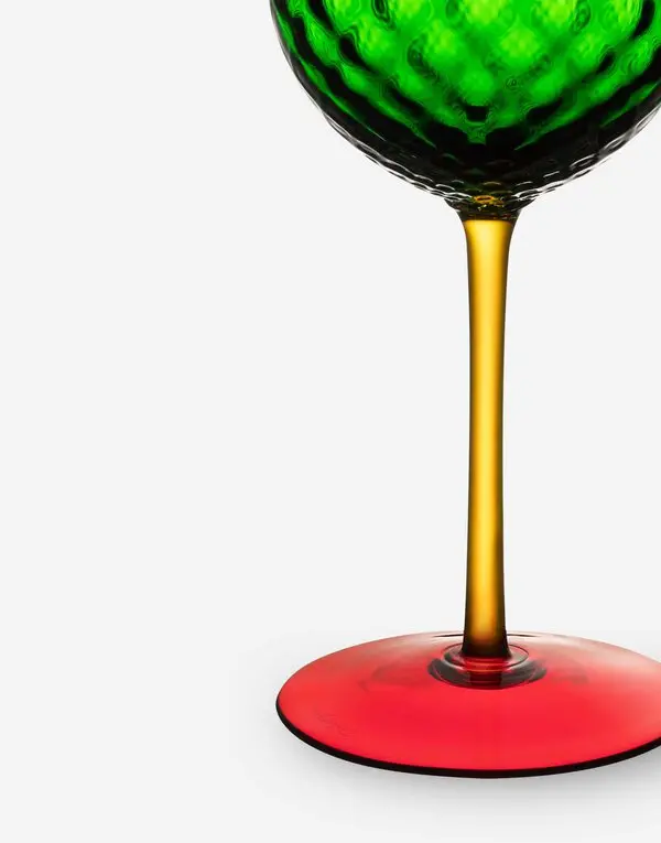 Dolce & Gabbana Hand-blown Murano Red Wine Glass