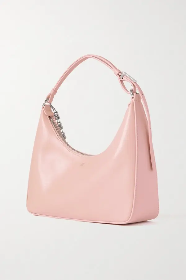 Givenchy Moon Cut Small Chain-embellished Leather Shoulder Bag - Pink