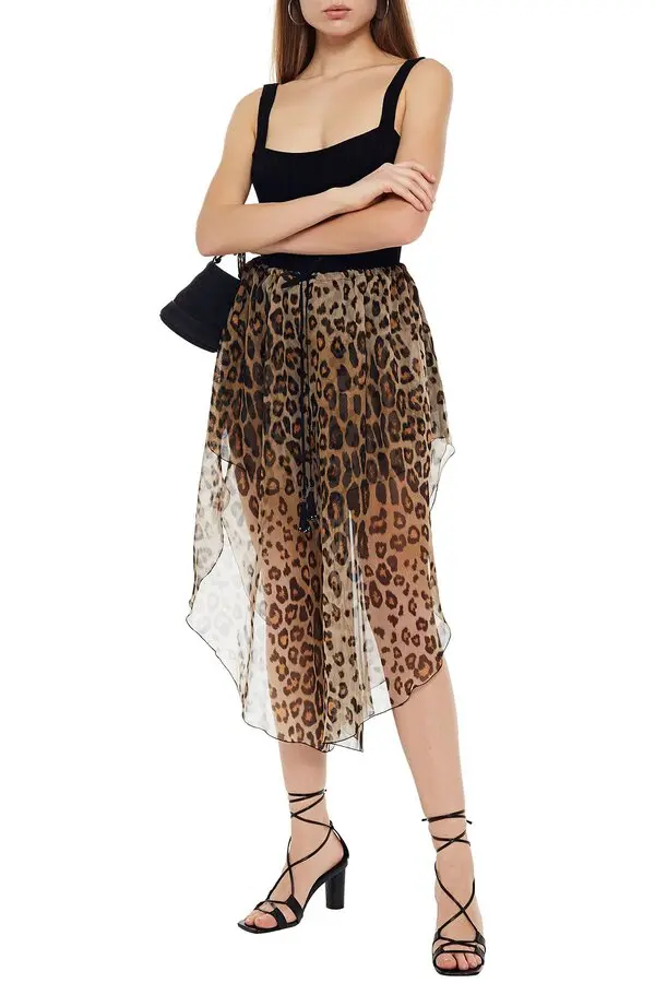 Etro Leopard-print Silk-chiffon Culottes