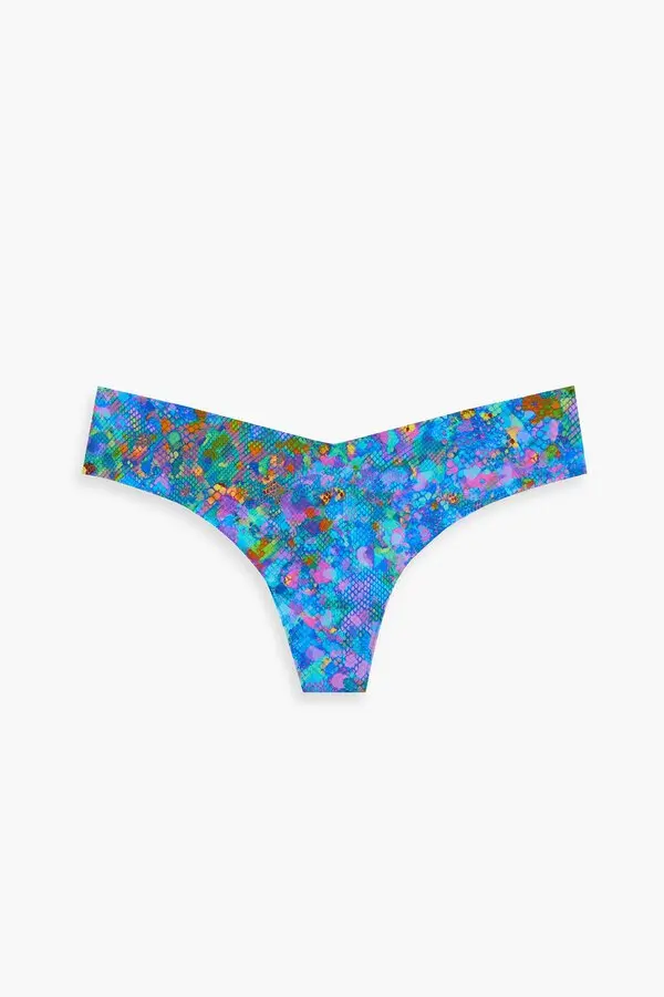 Commando Snakeprint Stretchjersey Lowrise Thong
