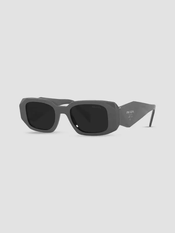 Prada 49mm Rectangle Sunglasses - Dark Grey