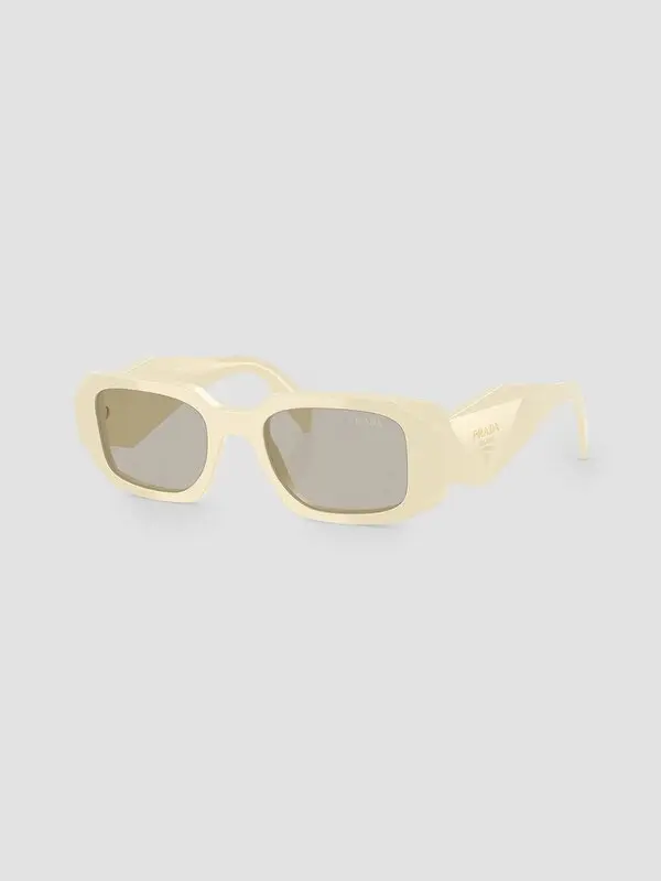 Prada 49mm Rectangle Sunglasses - Light Brown