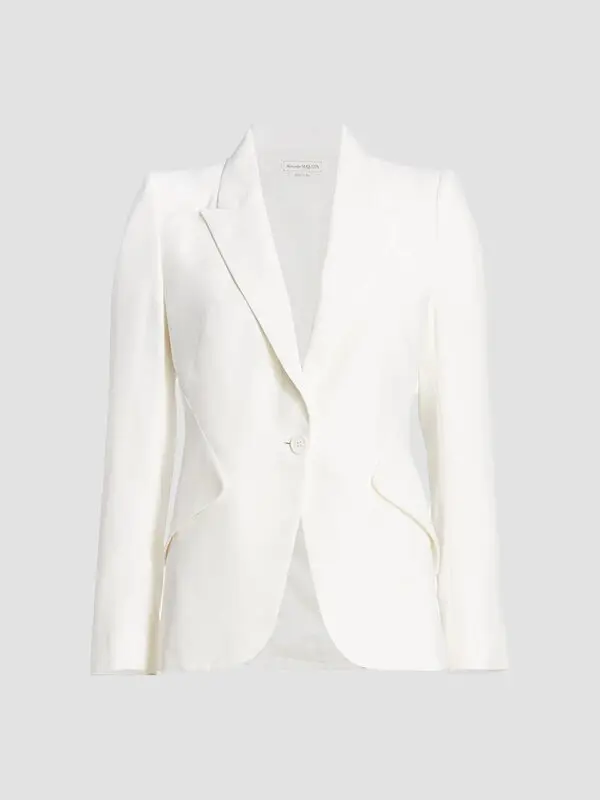 Alexander McQueen Tailored Peak-lapel Jacket - Ivory