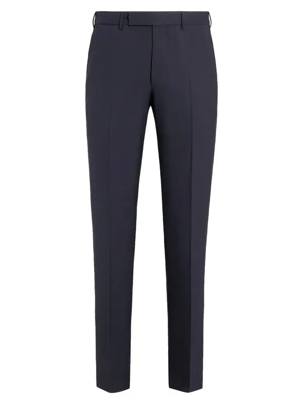 Zegna High Performance Wool Pants - Navy Blue