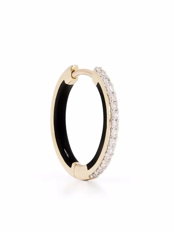 MARIA BLACK Lost Highway Diamond Huggie Earring - Gold