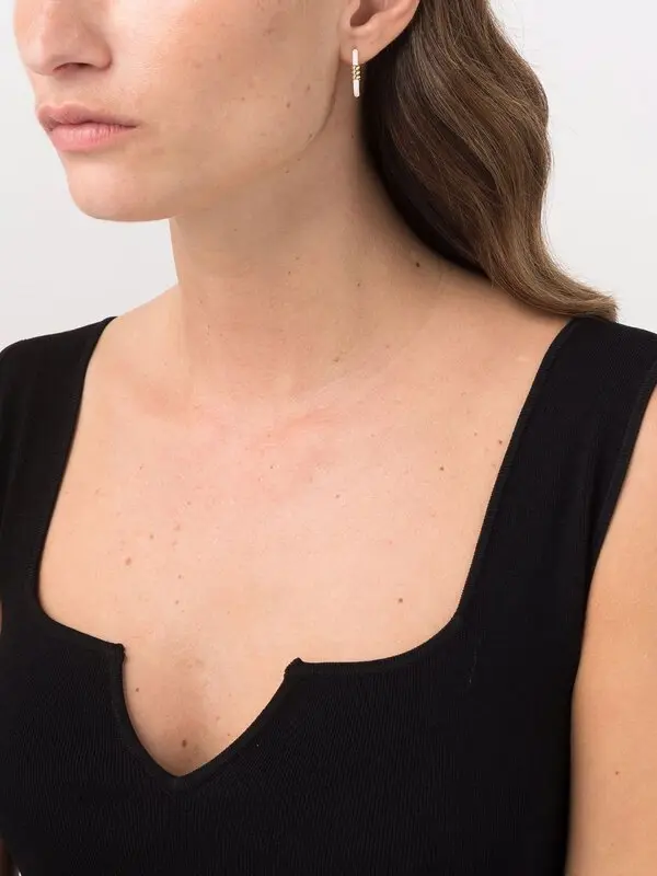 MARIA BLACK Vertigo Ceramic-trim Earring