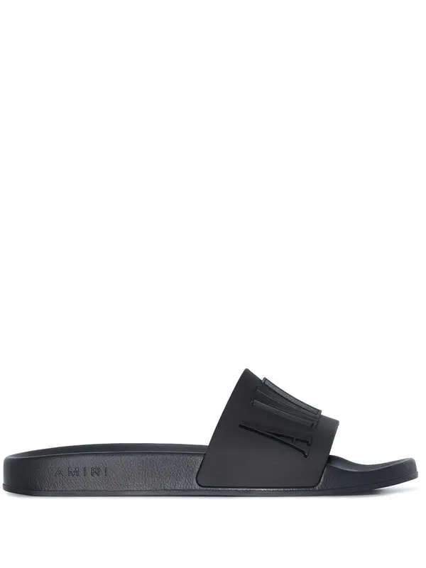 Amiri Logo-debossed Open-toe Slides