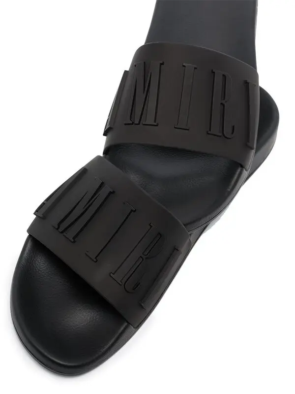Amiri Logo-debossed Open-toe Slides