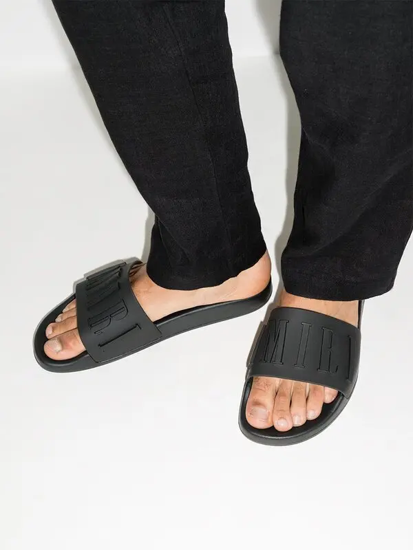 Amiri Logo-debossed Open-toe Slides