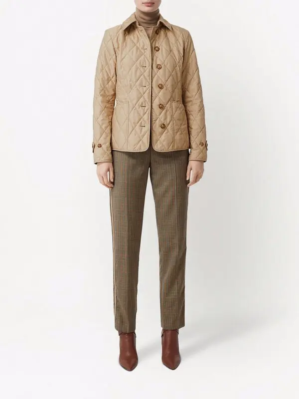Burberry Diamond-quilted Jacket - Neutrals