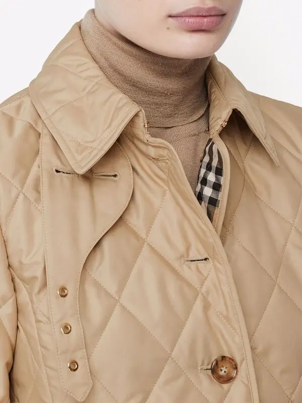 Burberry Diamond-quilted Jacket - Neutrals