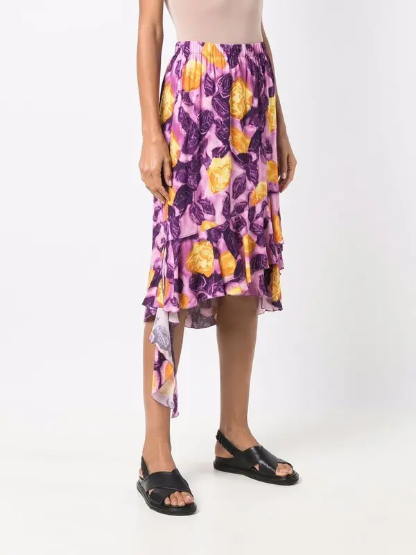 Marni Graphic-print Midi Skirt