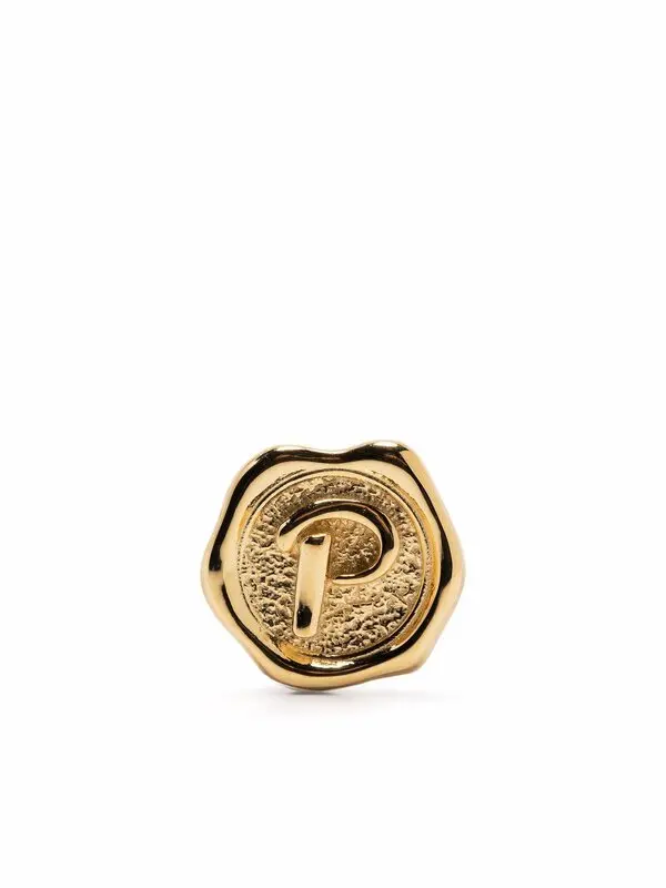 MARIA BLACK Pop Letter P Coin Charm - Gold