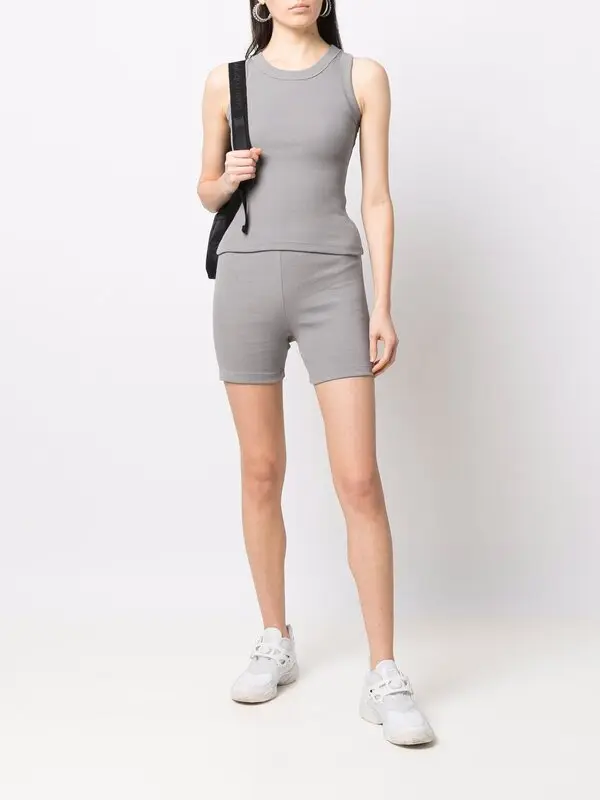 STYLAND Organic Cotton-blend Tank Top - Grey