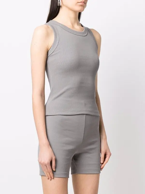 STYLAND Organic Cotton-blend Tank Top - Grey