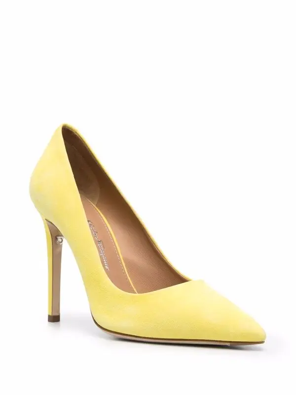 FERRAGAMO Pointed-toe Pumps - Yellow