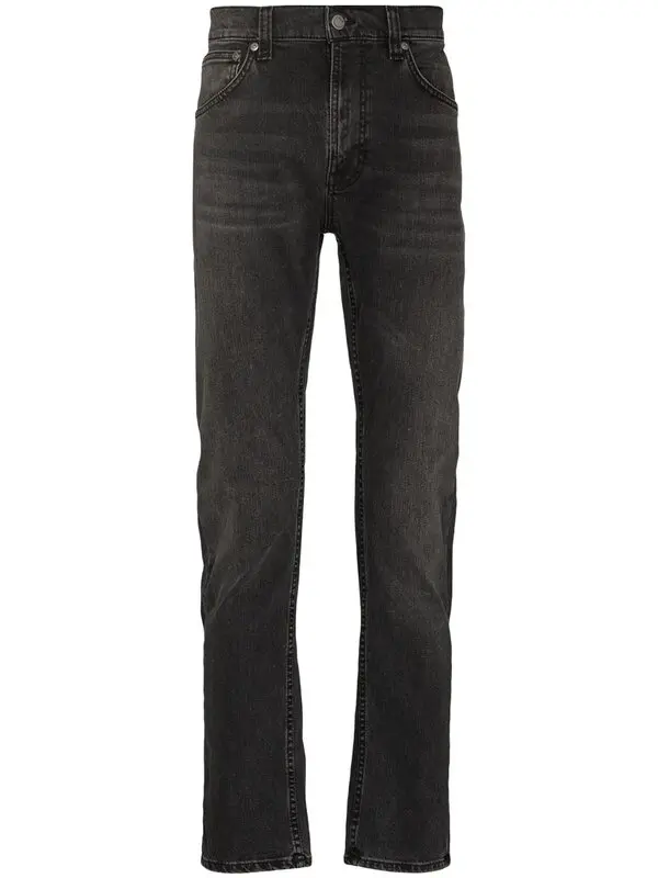 Nudie Jeans Lean Dean Slim-fit Jeans - Black