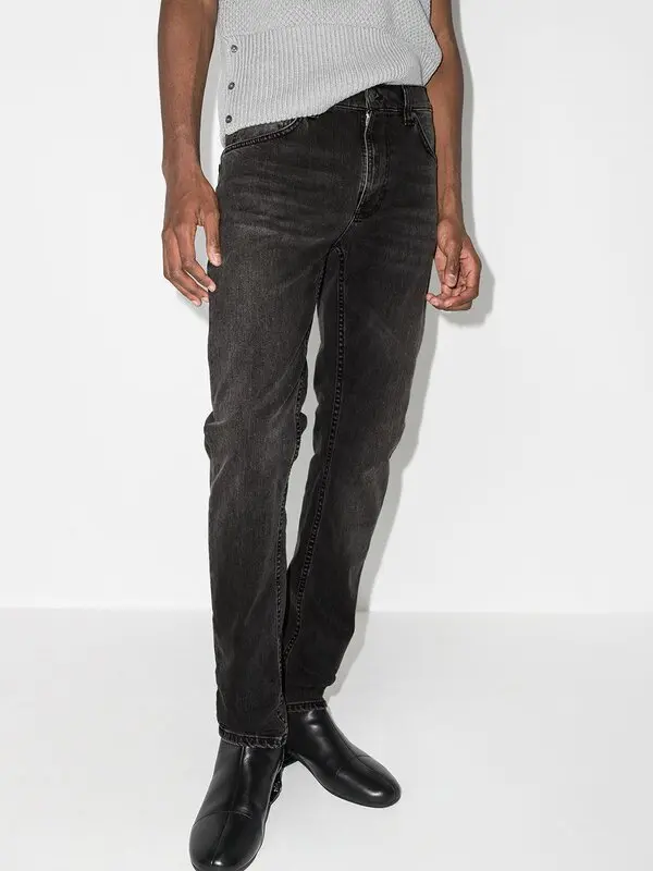 Nudie Jeans Lean Dean Slim-fit Jeans - Black