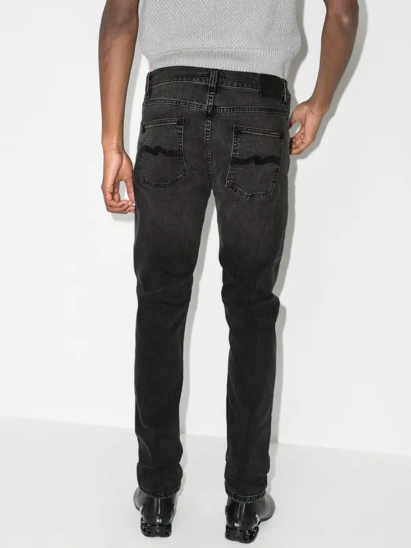 Nudie Jeans Lean Dean Slim-fit Jeans - Black