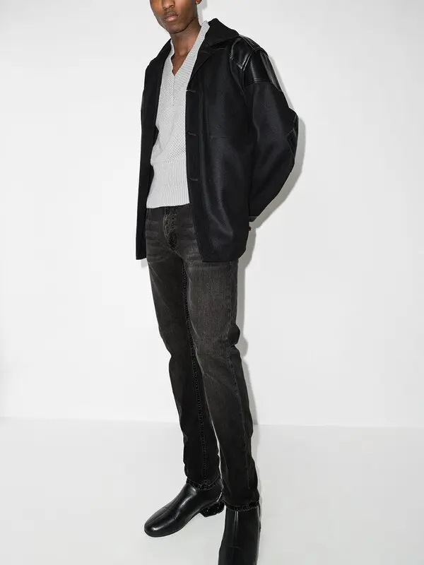 Nudie Jeans Lean Dean Slim-fit Jeans - Black