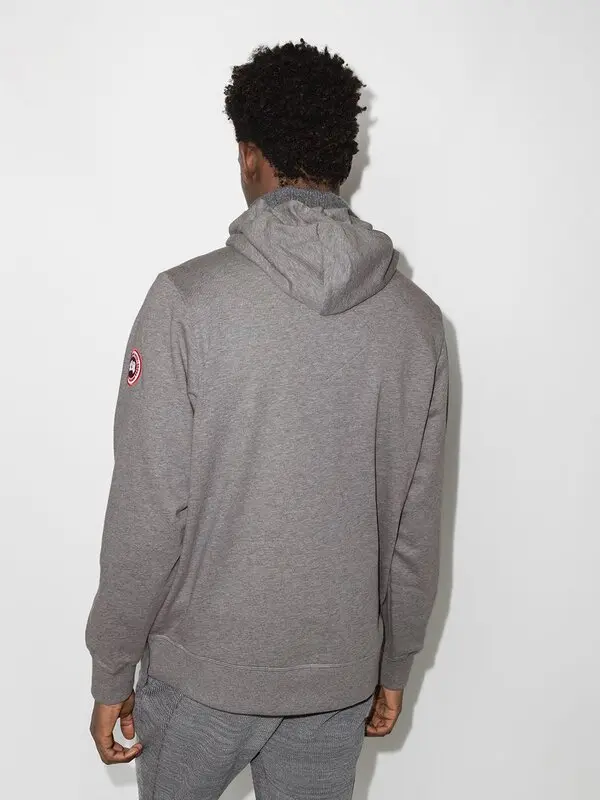 Canada Goose Logo-patch Mélange Hoodie