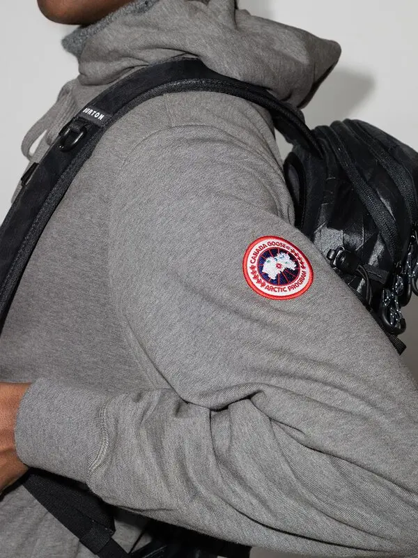 Canada Goose Logo-patch Mélange Hoodie