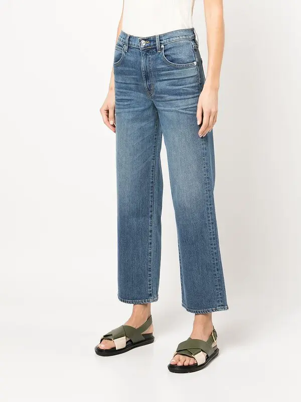 SLVRLAKE Ankle-length Wide Leg Jeans