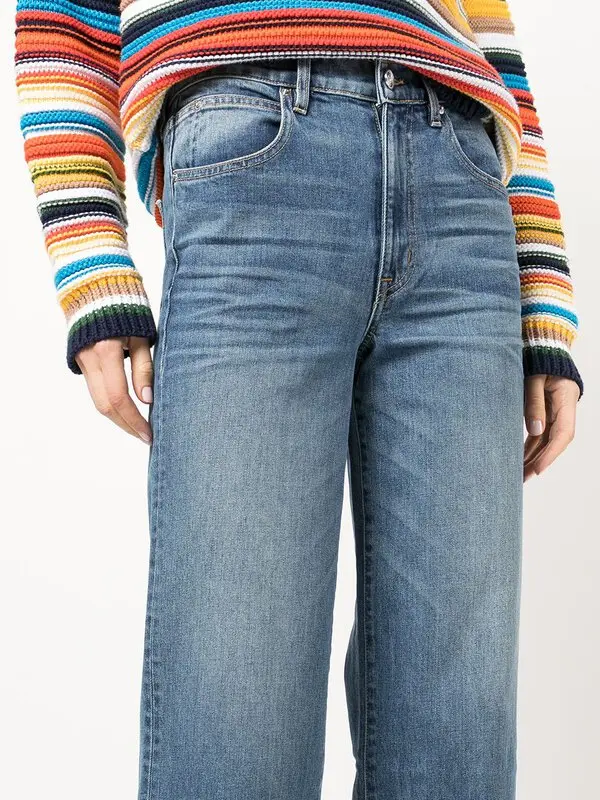 SLVRLAKE Ankle-length Wide Leg Jeans