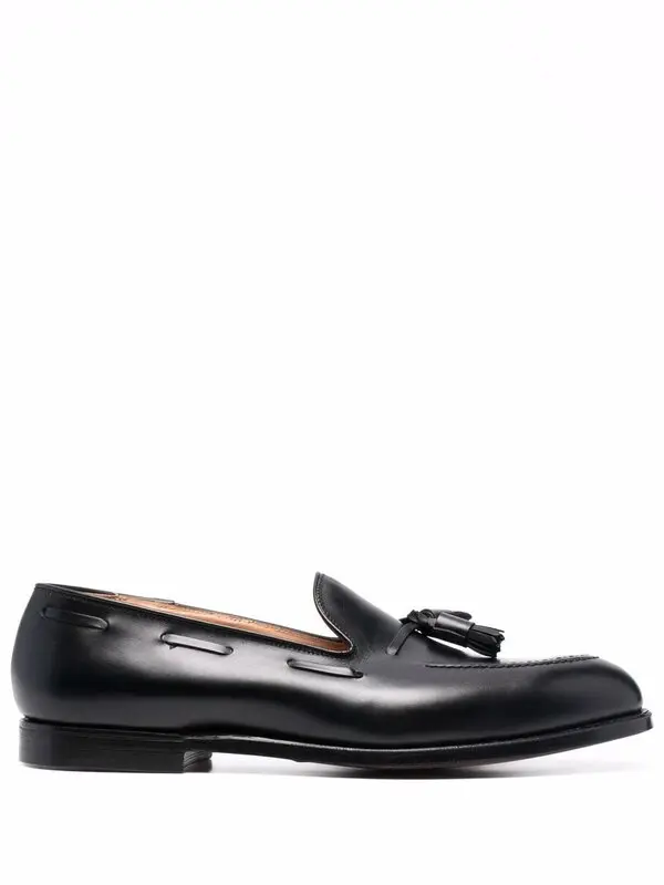 Crockett & Jones Cavendish Tassel Loafers - Black
