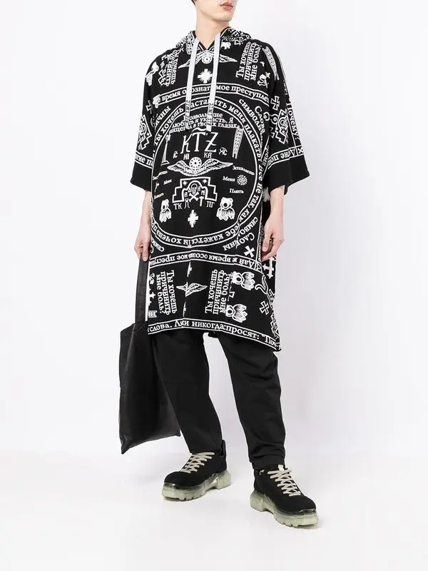 KTZ Church Print Hooded Kaftan