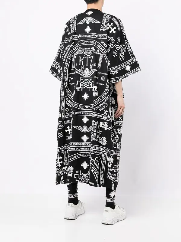 KTZ Printed Zipped Kaftan