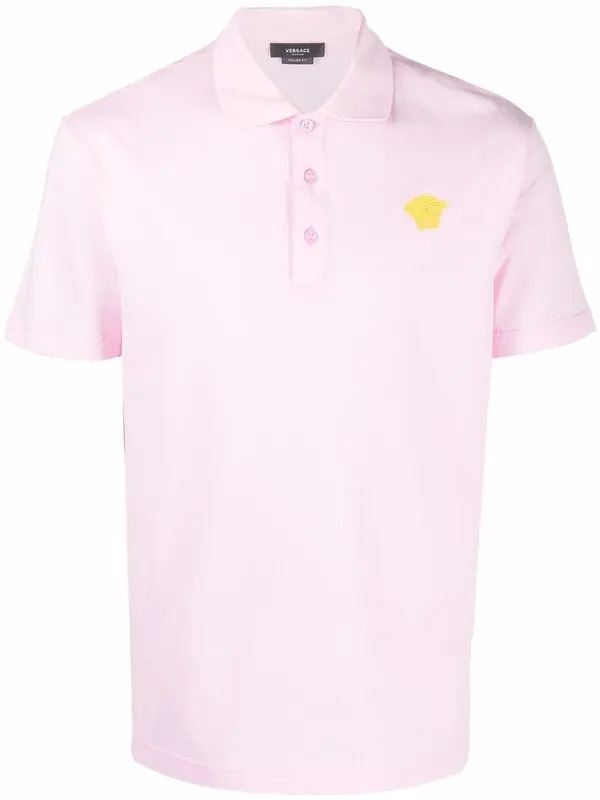 Versace Logo-patch Polo Shirt