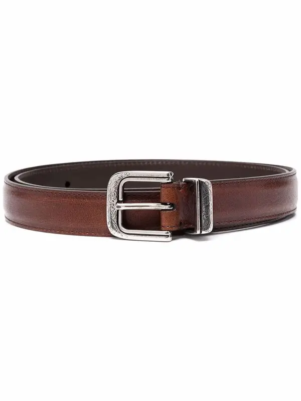 Brunello Cucinelli Buckled Leather Belt - Brown