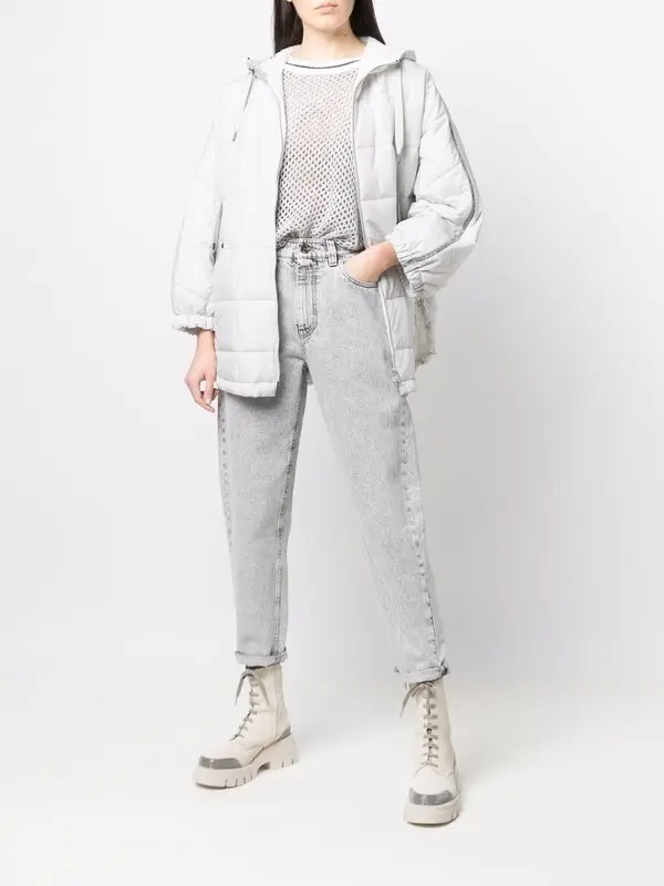 Brunello Cucinelli Tapered-leg Jeans - Grey