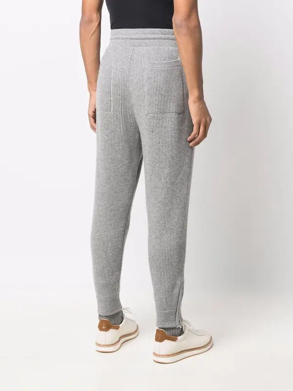 Brunello Cucinelli Ribbed-knit Cashmere Sweatpants