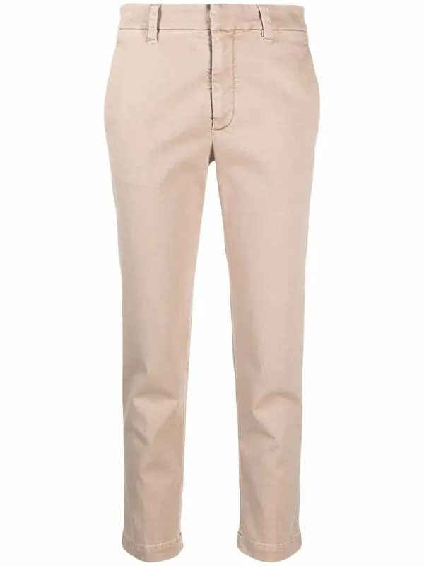 Brunello Cucinelli Cropped Chino Trousers - Neutrals